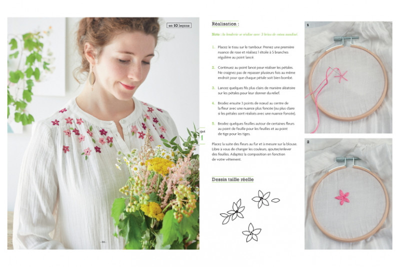 Livre "Apprendre la broderie traditionnelle en 10 leçons"